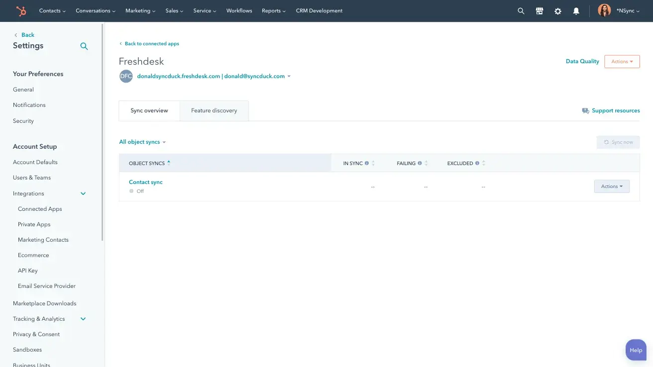Freshdesk - App for HubSpot