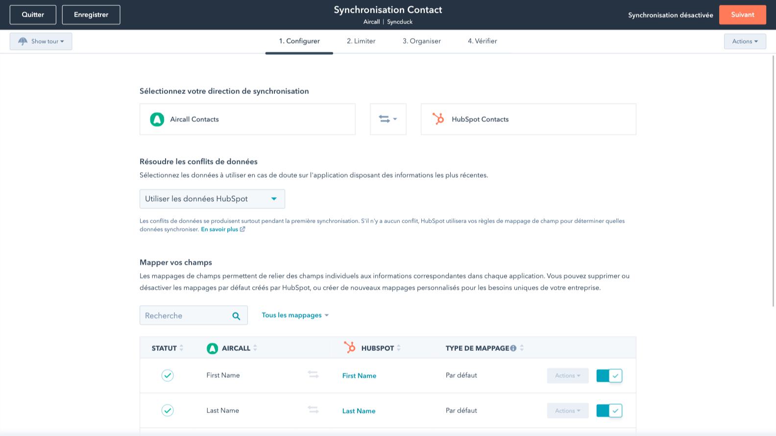Intégration Aircall pour HubSpot | Connecter cette intégration Intégration Aircall pour HubSpot | Connecter cette intégration