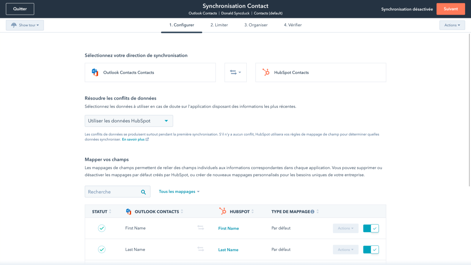 Intégration Outlook Contacts pour HubSpot | Connecter cette intégration Intégration Outlook Contacts pour HubSpot | Connecter cette intégration
