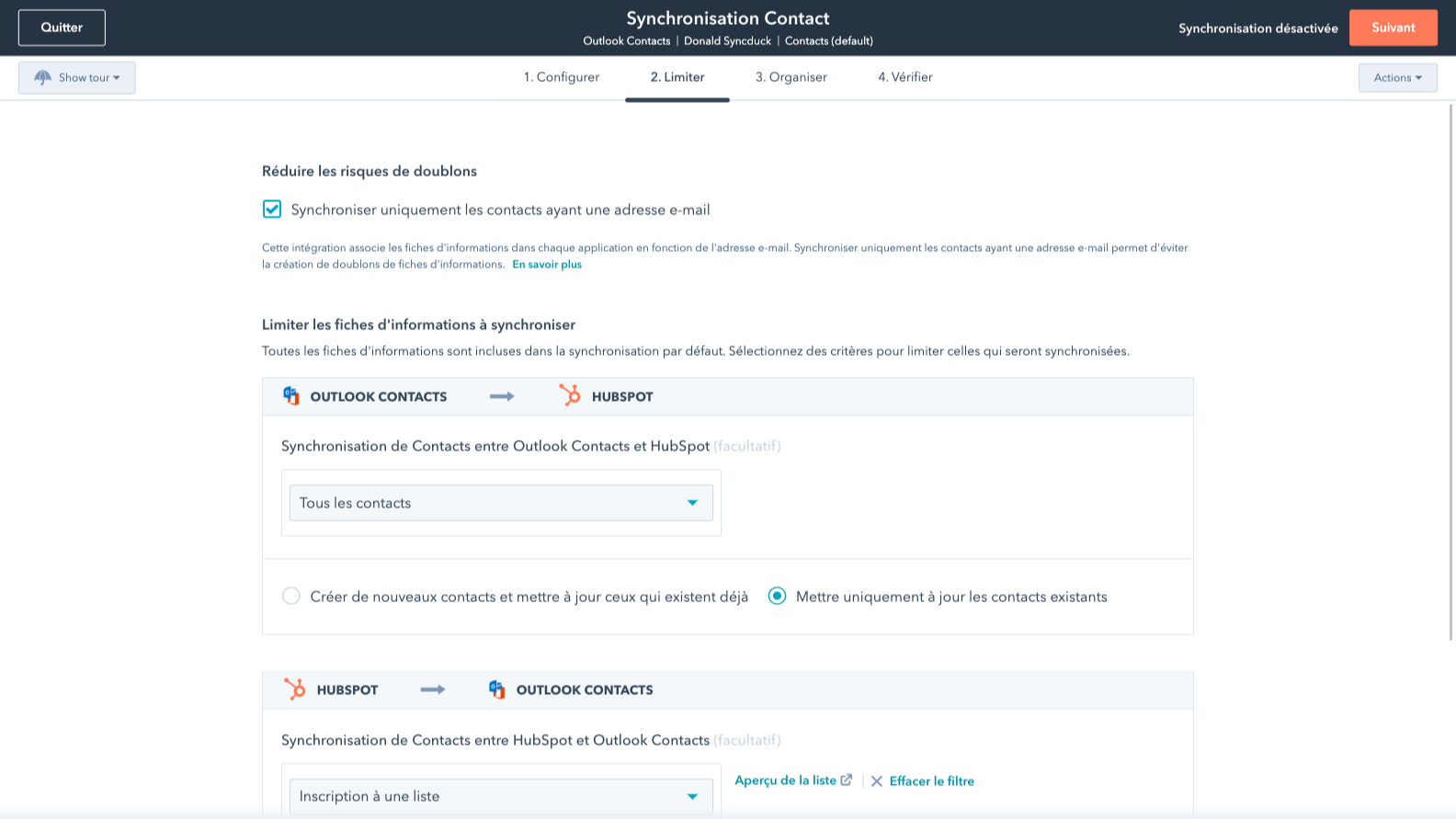 Intégration Outlook Contacts pour HubSpot | Connecter cette intégration Intégration Outlook Contacts pour HubSpot | Connecter cette intégration