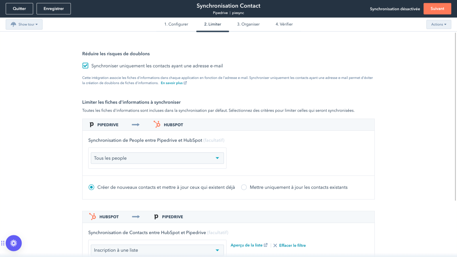 Intégration Pipedrive pour HubSpot | Connecter cette intégration Intégration Pipedrive pour HubSpot | Connecter cette intégration