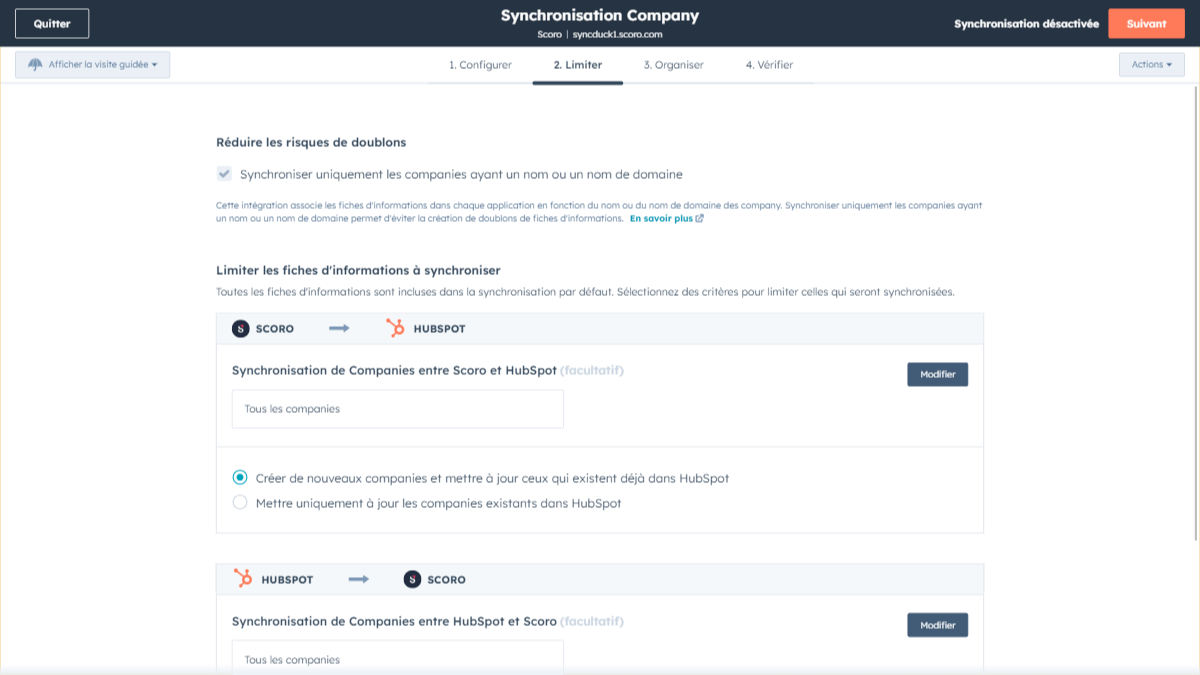 Intégration Scoro pour HubSpot | Connecter cette intégration Intégration Scoro pour HubSpot | Connecter cette intégration
