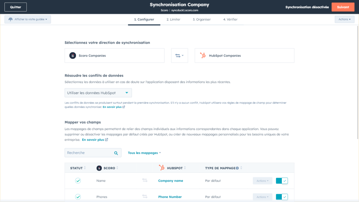 Intégration Scoro pour HubSpot | Connecter cette intégration Intégration Scoro pour HubSpot | Connecter cette intégration