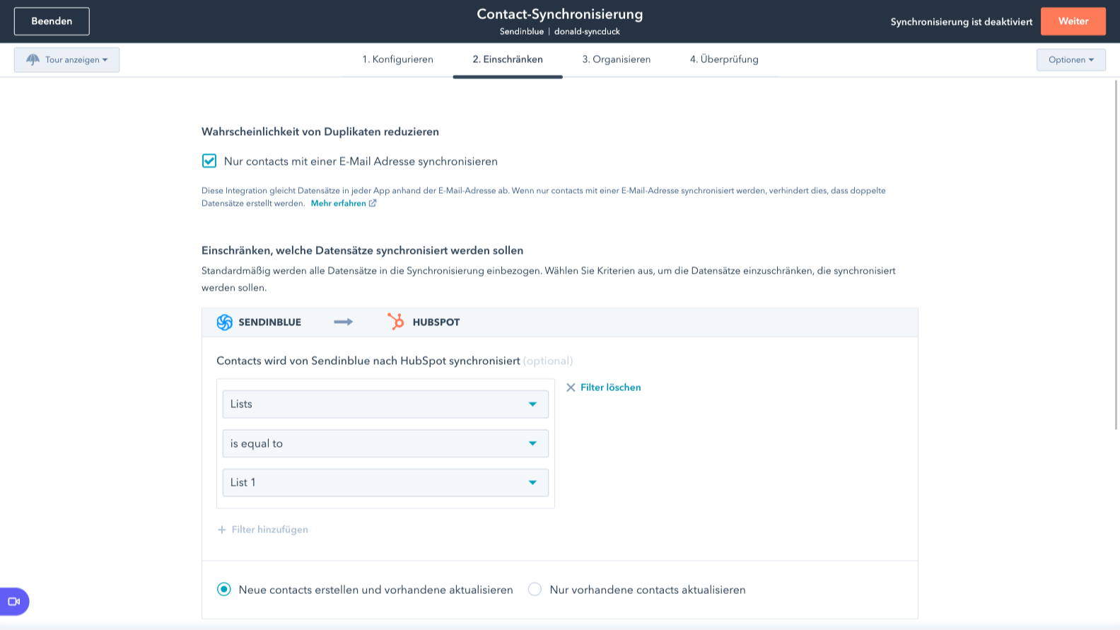 Integration | Verknüpfen Sie Brevo und HubSpot noch heute