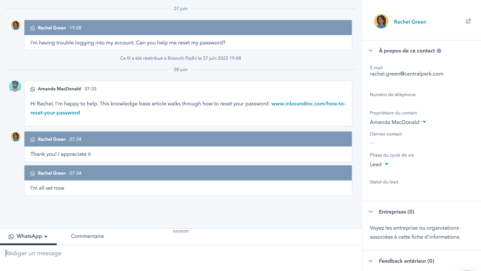 Intégration WhatsApp Business pour HubSpot | Connecter cette intégration Intégration WhatsApp Business pour HubSpot | Connecter cette intégration
