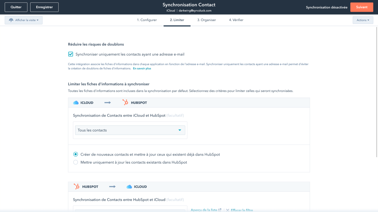 Intégration iCloud pour HubSpot | Connecter cette intégration Intégration iCloud pour HubSpot | Connecter cette intégration